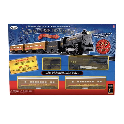 **NEW** EzTec North Pole Express Christmas Train Set Battery Operated ...