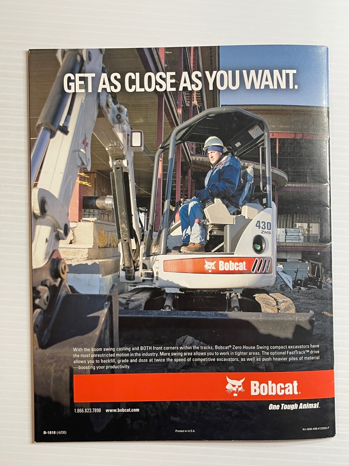 Bobcat Compact Excavators Sales Brochure (Original Brochure) *2008* | eBay