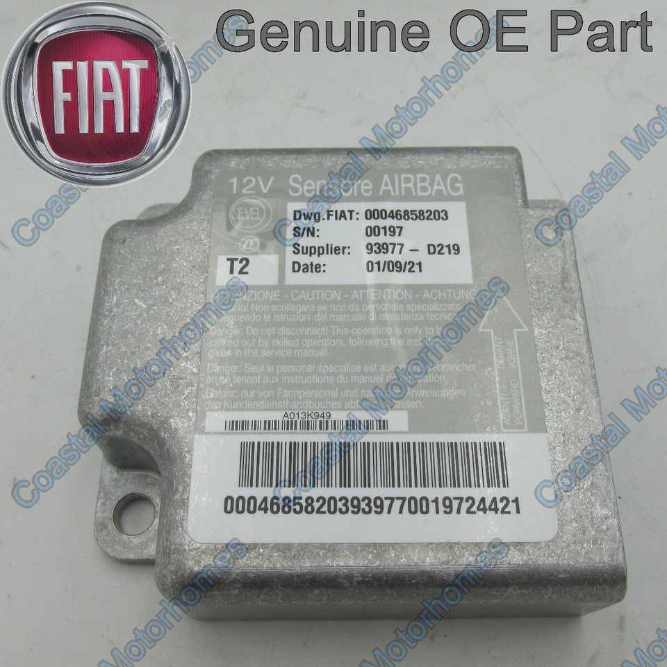 Fits Peugeot Boxer Citroen Relay Fiat Ducato Airbag ECU Module 14-On OE ...
