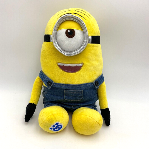 Build A Bear Workshop Minion Stuart One Eye with Overalls Stuffed ...