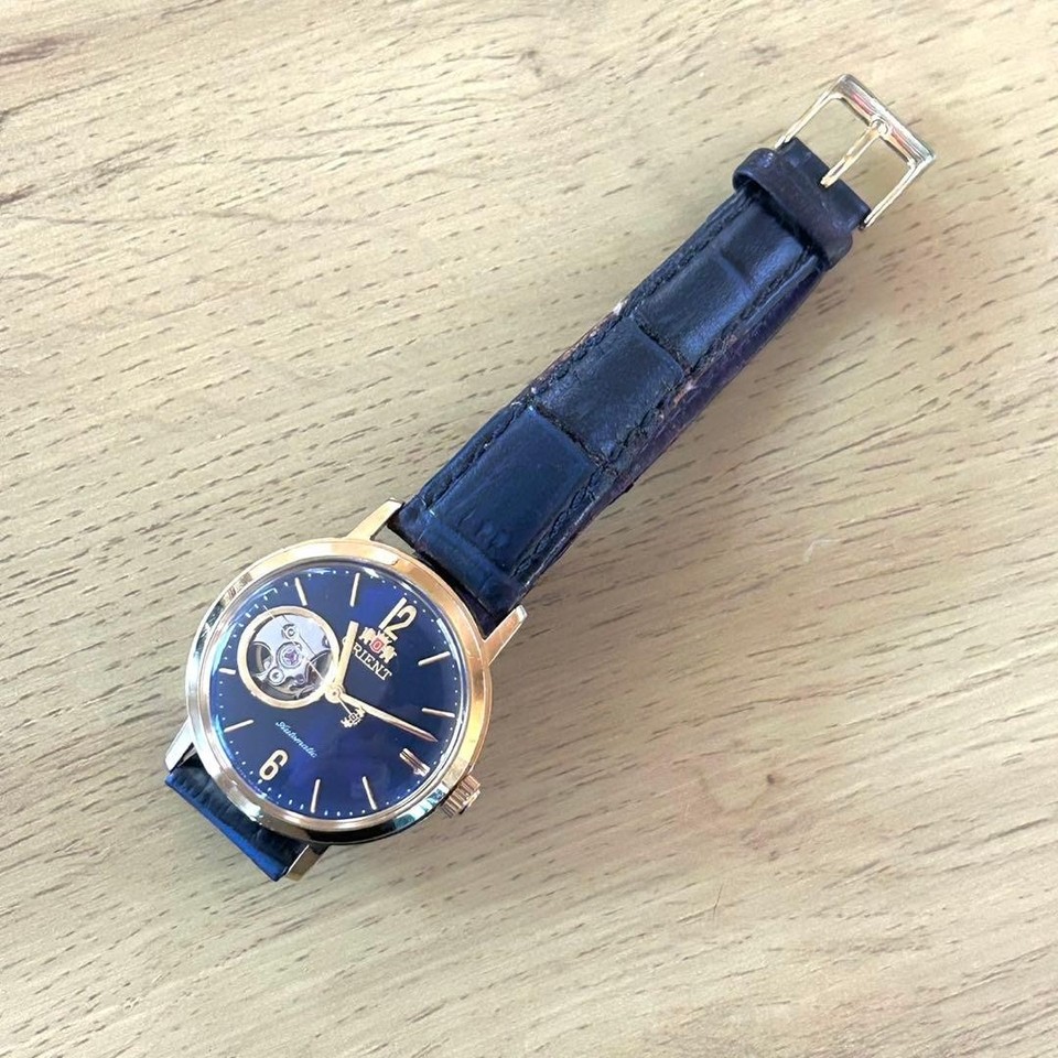 ORIENT Watch Automatic Open Heart Semi Skeleton DB0G A0 B | eBay