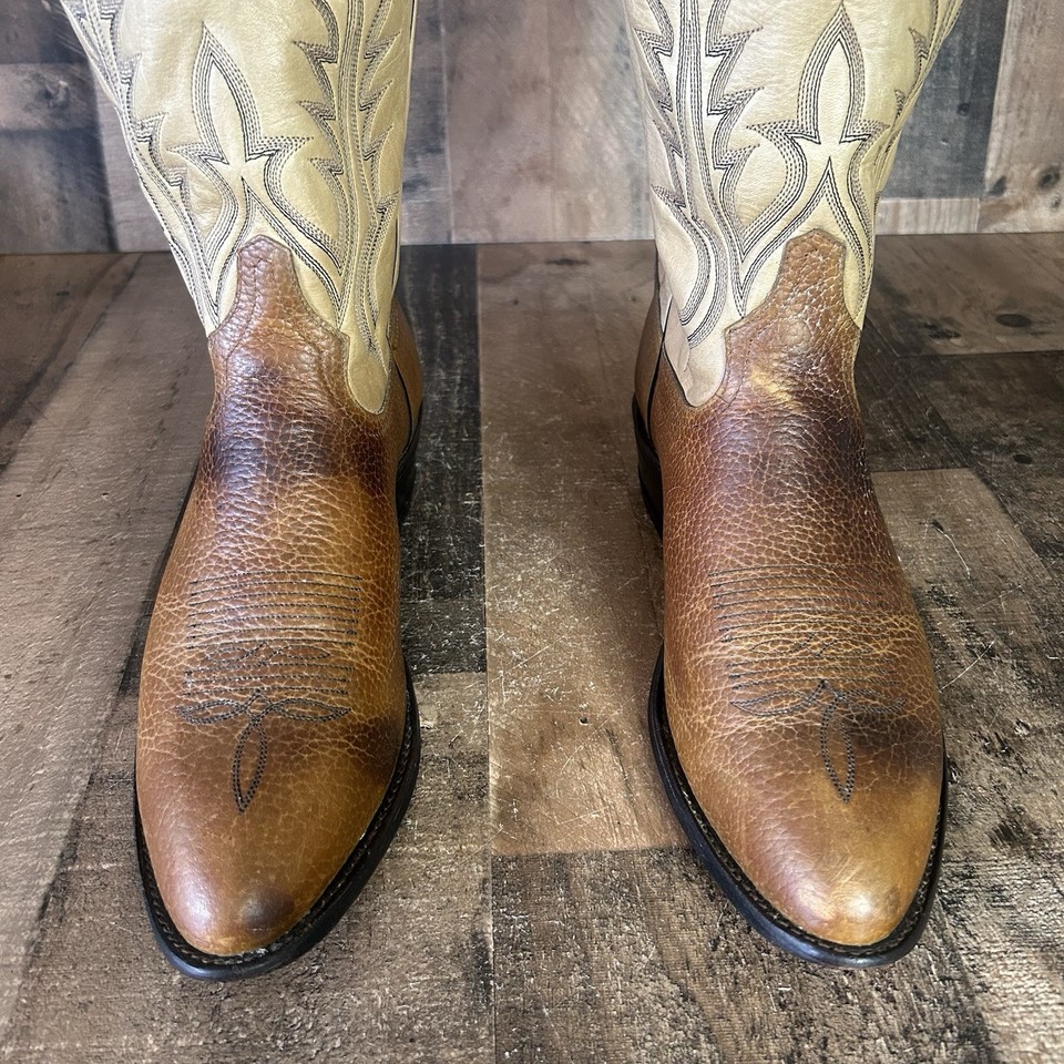 Tony Lama Vintage Bullhide Western Cowboy Boots Mens 10.5 D | eBay
