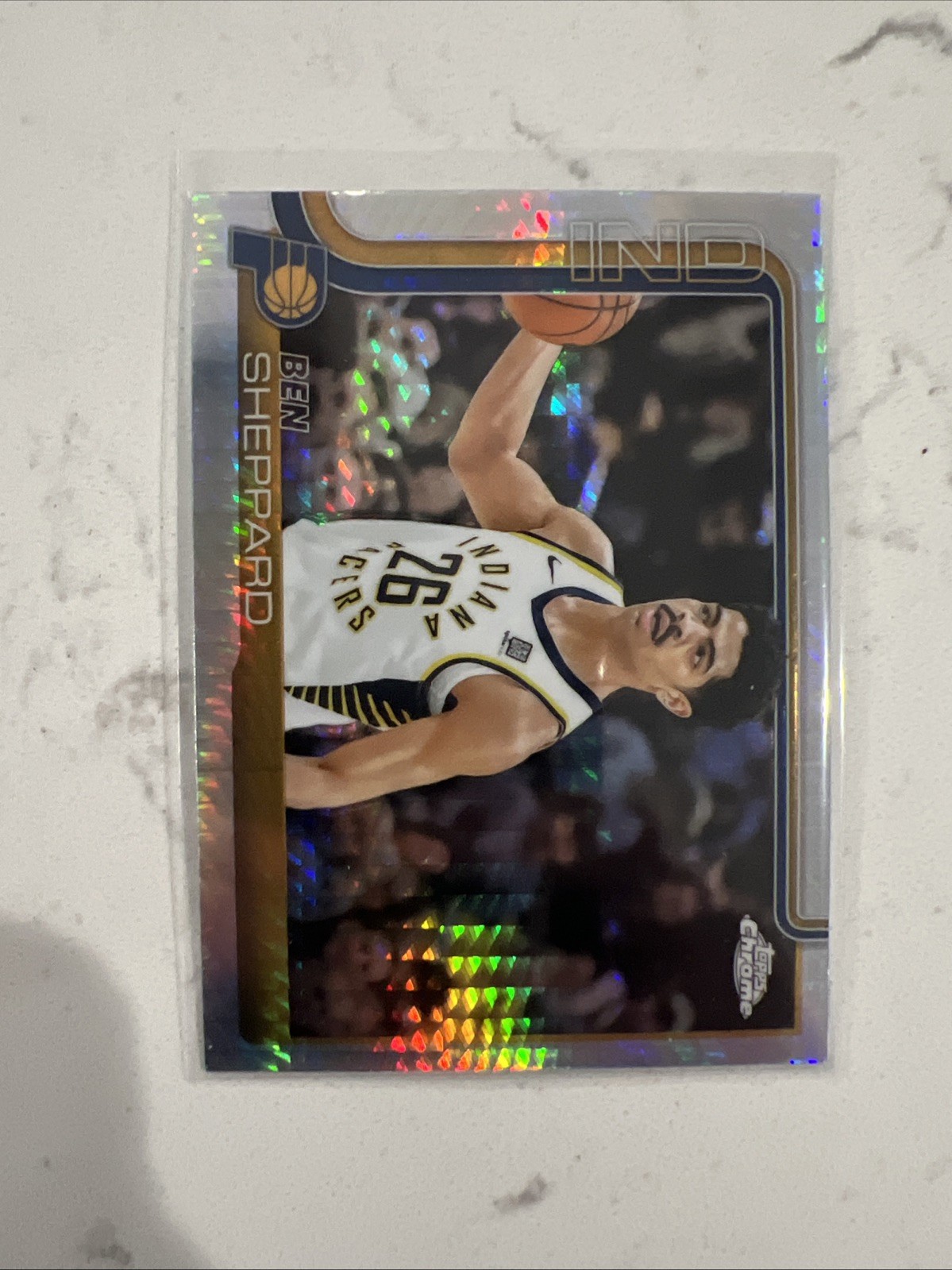 Ben Sheppard 2025-26 Topps Chrome Prizm Refractor Indiana Pacers | eBay