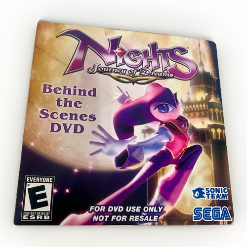 Nights Journey of Dreams Behind the Scenes DVD Nintendo Wii Promotion ...