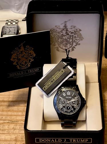 🔥Donald J. Trump 2005 Signature Collection Watch & Box TR/1073⭐BRAND ...
