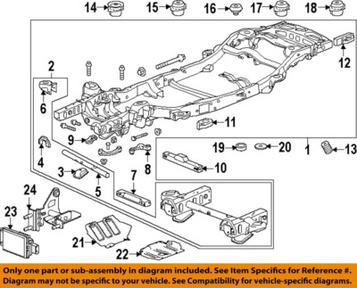 GM OEM 15-20 Escalade ESV Frame Frame Components-Radiator Bracket ...