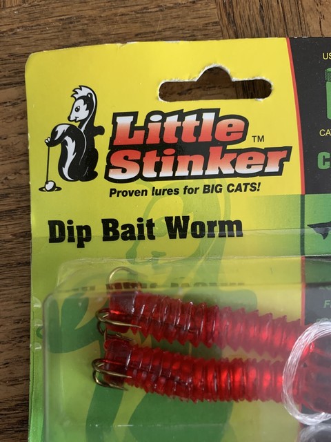 3 Packs Uncle Josh Little Stinker DIP Bait Worm Rig Red Catfish 2 per ...