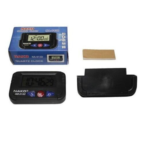 LED Mini Sticky Timer Digital LCD Screen Alarm Clock Date Time Day For ...