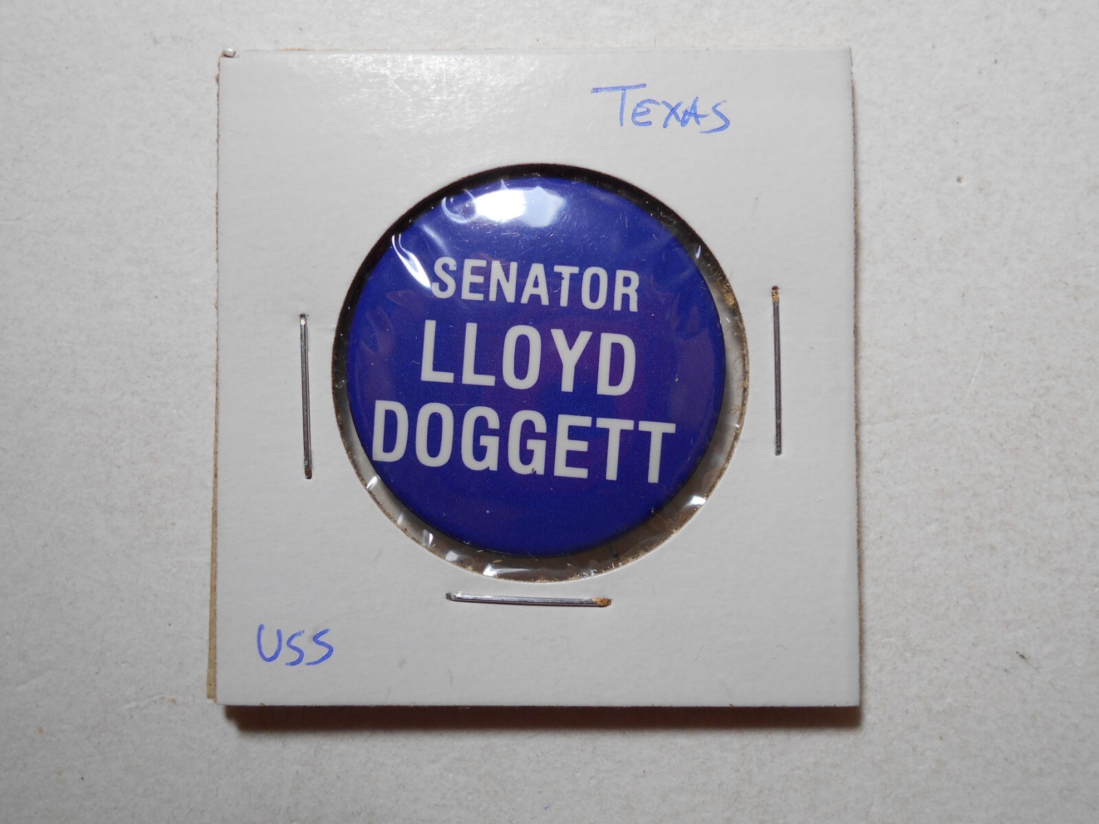 1-1/8" Lloyd Doggett Texas U.S. Senate litho pinback button | eBay