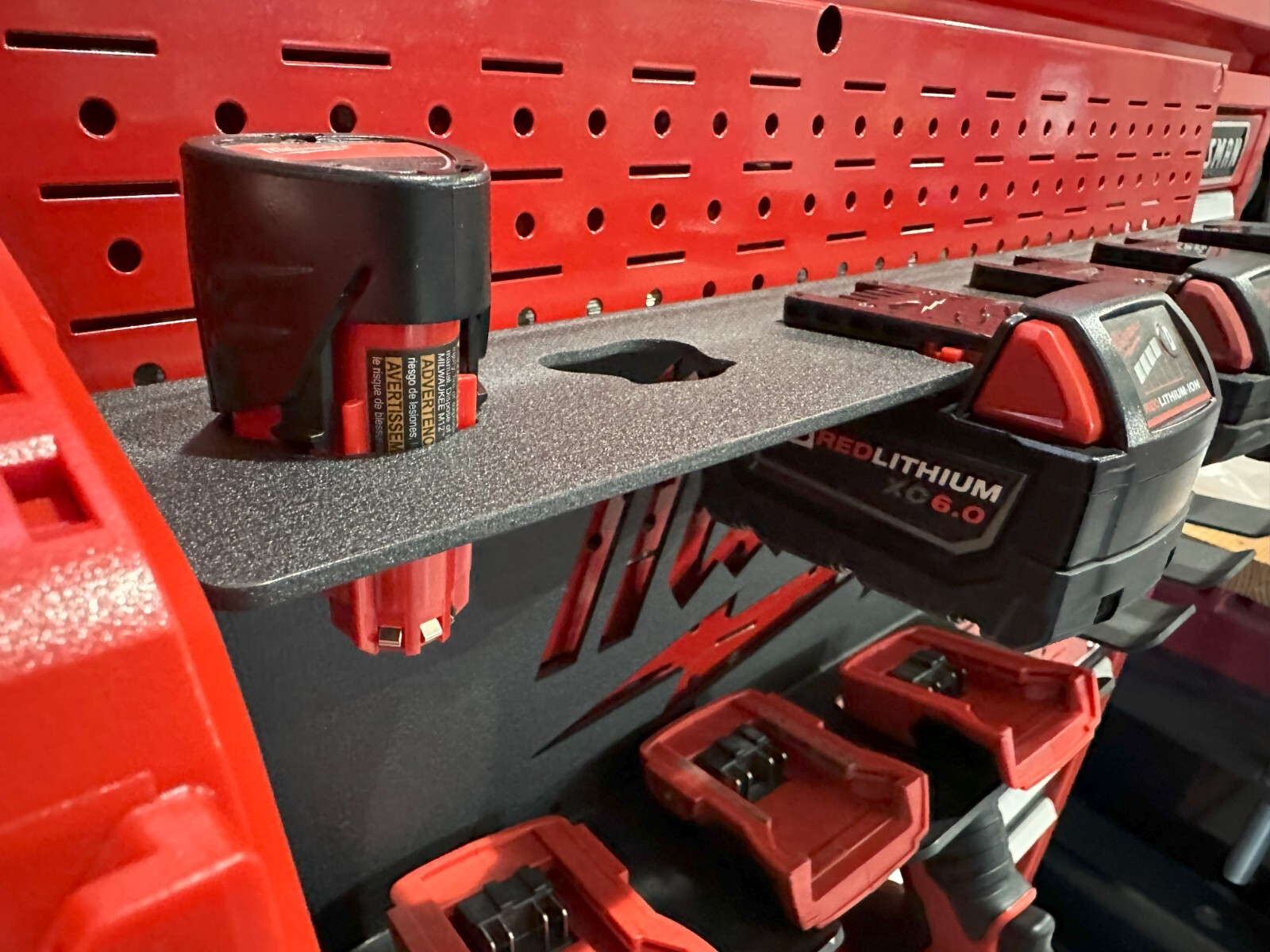 Milwaukee M18 and M12 Power Tool / Battery Holder + Charger Stand | eBay