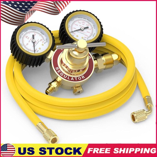 Nitrogen Regulator W/ Hose For HVAC Purging Inertization Pressure Tests ...
