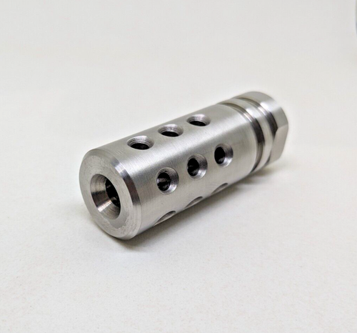 .243 Winchester 5/8-24 Stainless Steel 2.250 Inch Muzzle Brake ...
