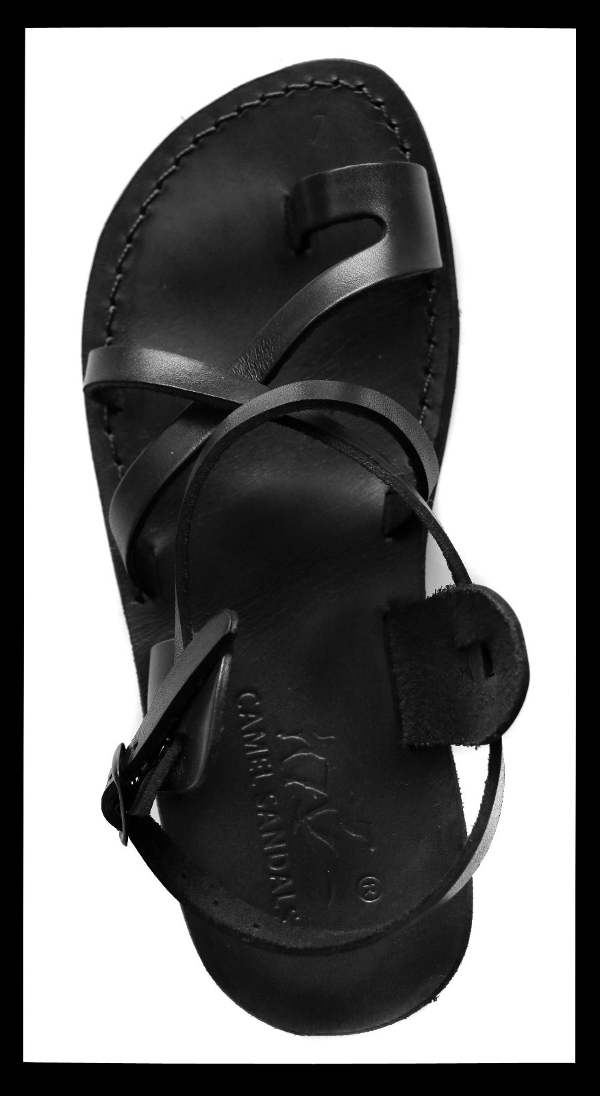 Black Leather Roman Gladiator Jesus Sandals Strap Handmade UK (4-15) EU ...