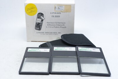 Lindahl Harrison & HArrison Diffusion Filters #1, 2, 3 in Fabric Pouch ...