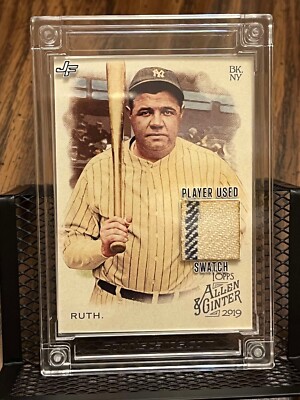 BABE RUTH 2024 JERSEY FUSION NY YANKEES LEGEND WORN PANTS PATCH RELIC ...