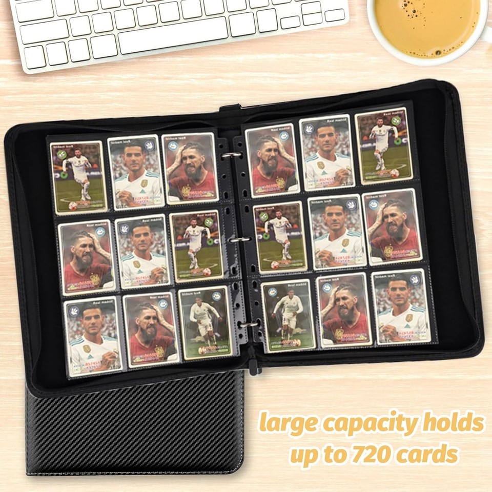 Ultimate 9 Pocket Trading Card Holder - PU Leather, Ideal for Young ...