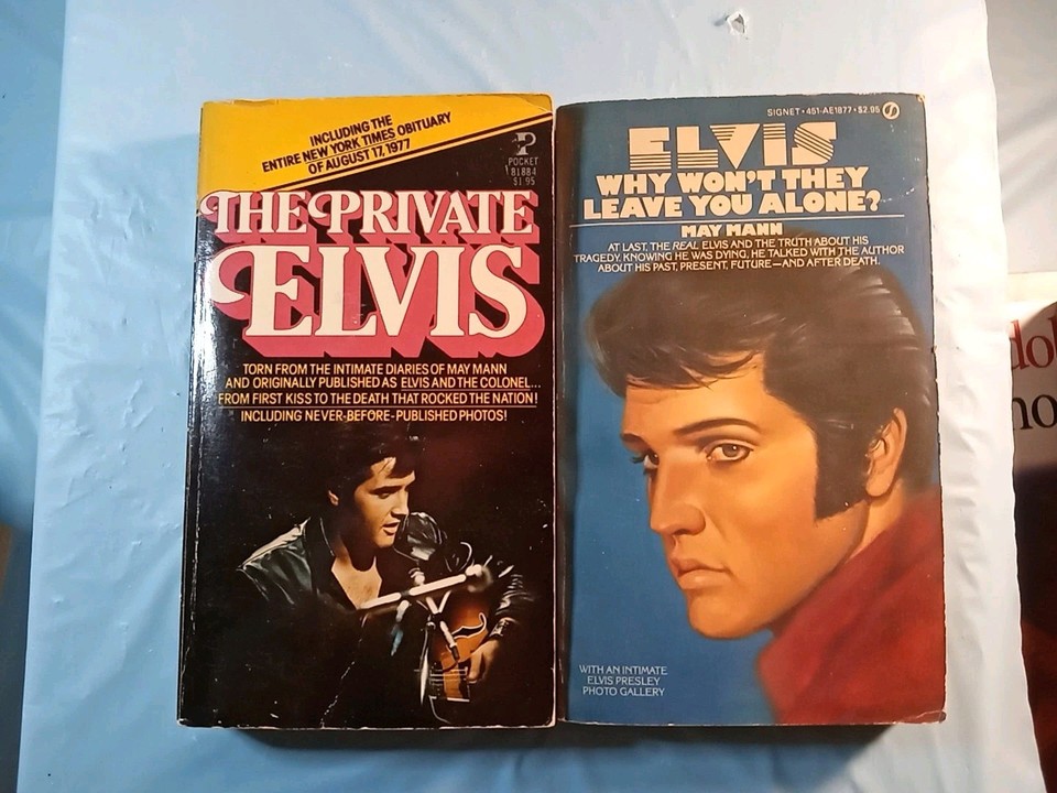 Lot of 4 Vintage Elvis Presley Books Archives Tributes Career Pictures ...