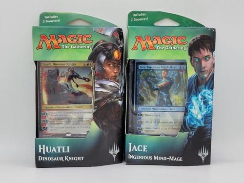 Set Of (2) Ixalan Planeswalker Decks Huatli & Jace English - New Sealed ...