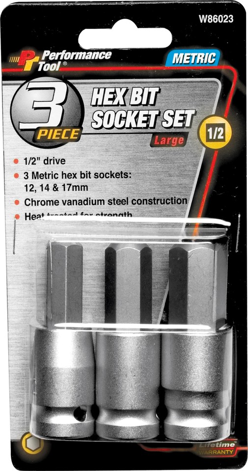 Wilmar W86023 3pc large Hex Bit Socket Set | eBay