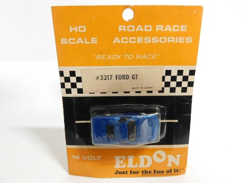 ELDON HO SCALE SLOT CAR 12 VOLT BLUE FORD GT #3217 NEW SEALED | eBay