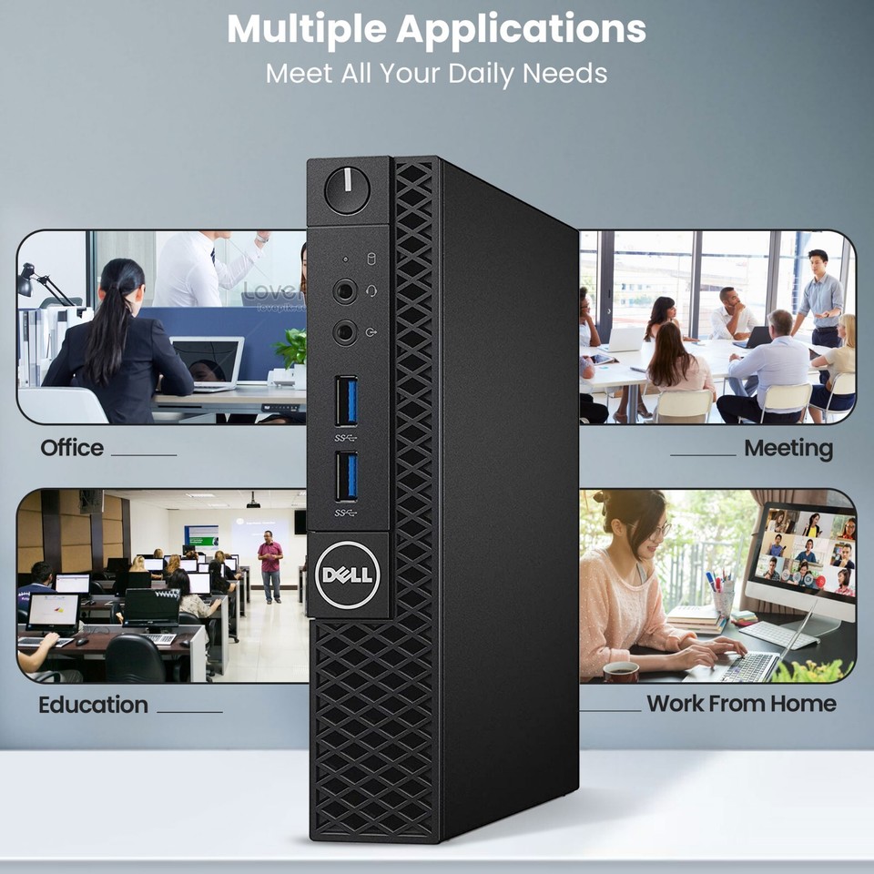 Dell Tiny Computer Desktop PC Intel i5-6500T 32GB Ram 2TB SSD WiFi ...