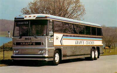 BUS AD, 3 X 5 CARD, KRAPF'S COACHES, GLEN MORE, PENNSYLVANIA (S114) | eBay