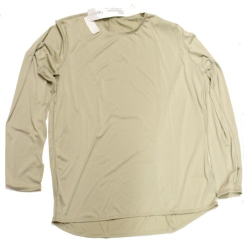 MILITARY TAN SILKWEIGHT /POLARTEC SHIRT /ECWCS/NSN 8415-01-538-7787 /SZ ...
