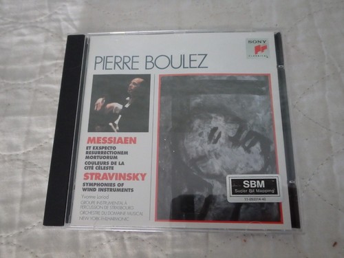Pierre Boulez Sony Classical Messiaen Stravinsky 1995 Austria | eBay