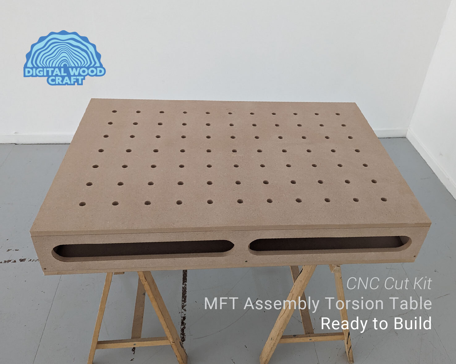 MFT Torsion Box Assembly Table Wood Work Bench Kit 1190x800mm MDF ...