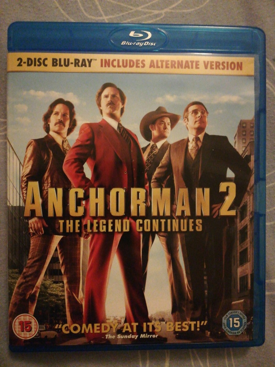 Anchorman 2 Blu Ray Cover Anchorman: The Legend Of Ron Burgundy DVD