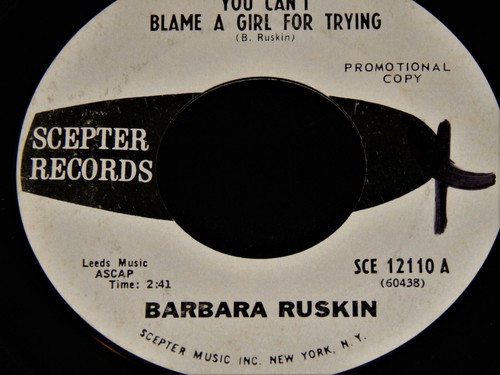 Vintage Record, BARBARA RUSKIN: YOU CAN'T KEEP A GIRL FRO TRYING,PROMO ...