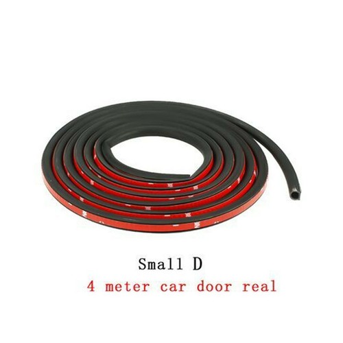157" Adhesive Car D Type Rubber Edge Seal Hollow Door Weather Strip ...