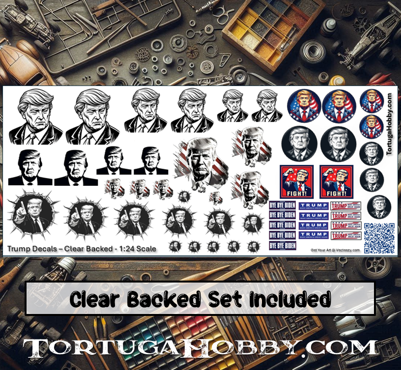 1:24/1:18 Scale - Trump Decals Customize Your Favorite Model, Derby Car ...