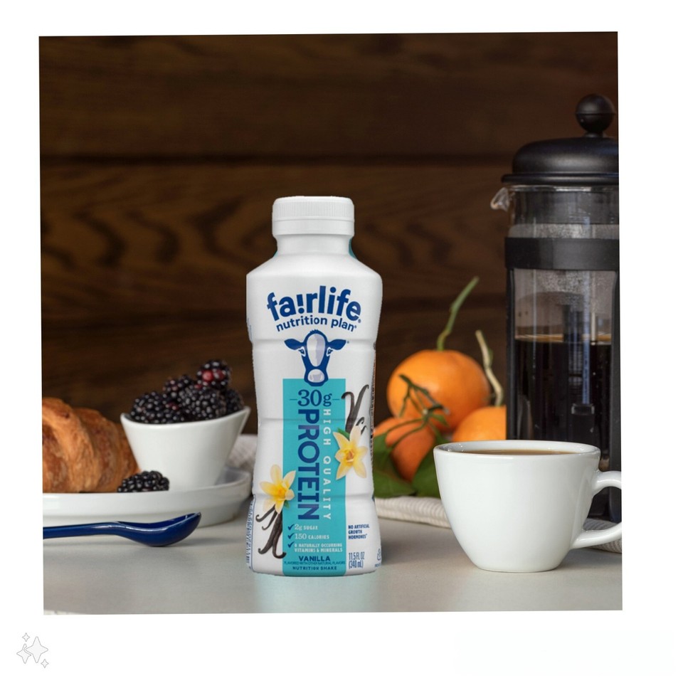 Fairlife Nutrition Plan Vanilla Shake - 11.5 fl oz, Pack of 12 ...