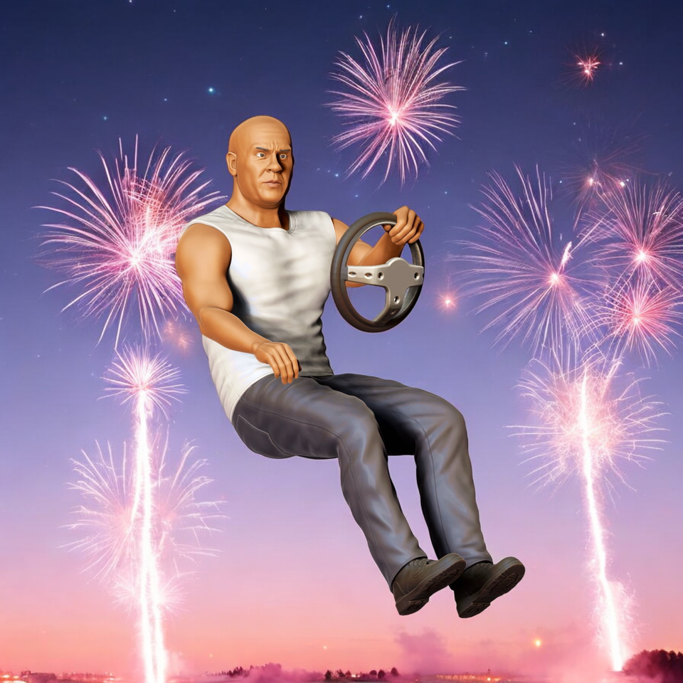 Fast and Furious Resin 3d printed Domonic Toretto Driving Model Car ...