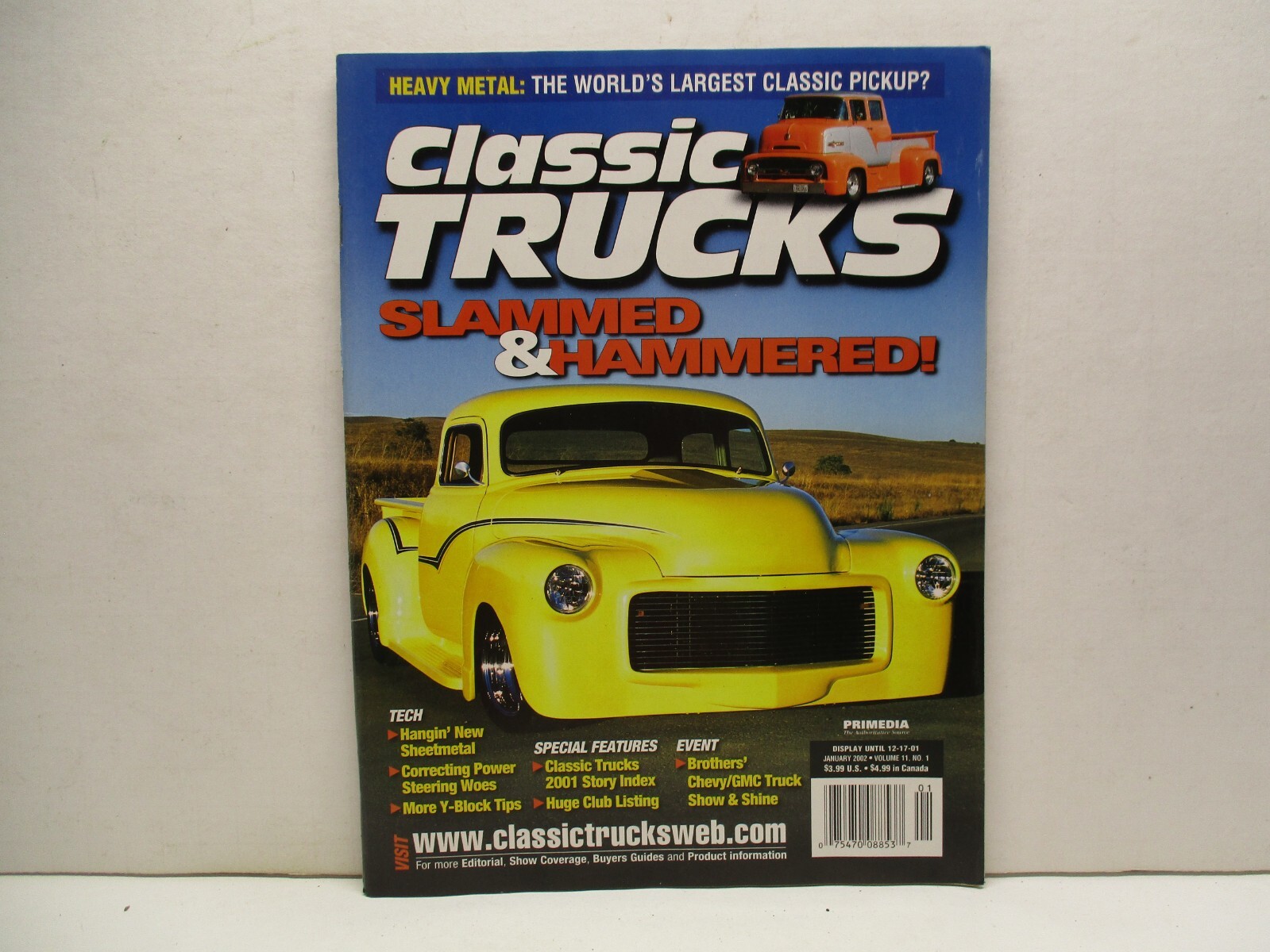 Jan. 2002 Classic Trucks Magazine Van Truck Parts Dodge Ford Chevy 4x4 ...