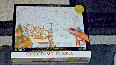 NEW Eurographics Color Me Puzzle 300 Pcs - Gustav Klimt Tree Of Life ...