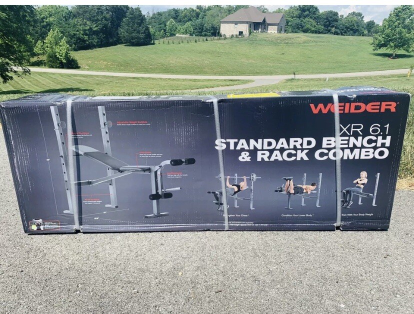 Weider WEBE60610 6.1 Multi-Position Weight Bench with Leg Developer and ...