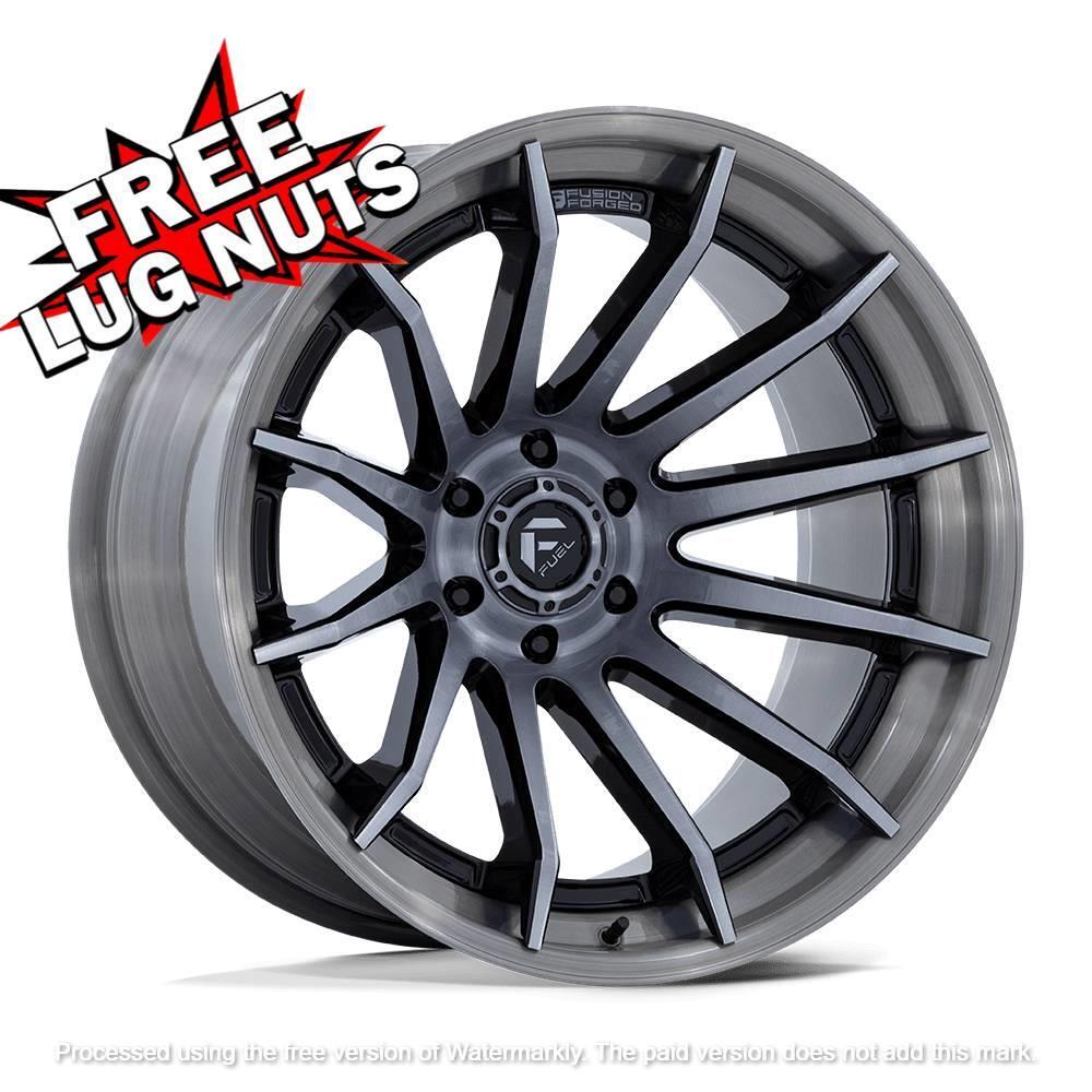 22 inch 22x10 Fuel FC403 BURN BLACK BRUSHED TINT wheel rim 6x135 -18 | eBay
