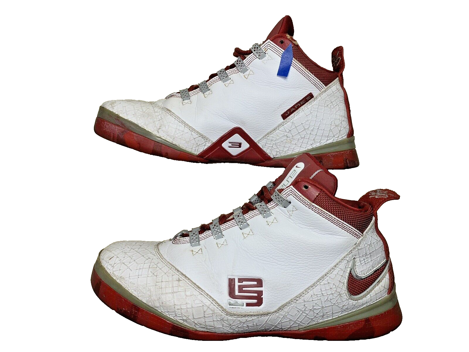 Nike Zoom LeBron Soldier 2 Elite TB 319407-162 Varsity Crimson Gray ...