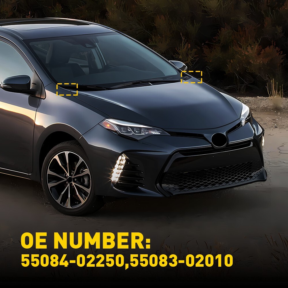 Windshield Wiper Cowl Extension Trim For 2014-2019 Toyota Corolla 55084 ...