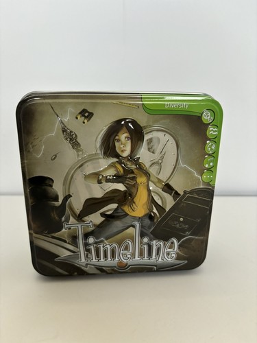 Asmodee Timeline Diversity Game with Tin & Instructions COMPLETE ...