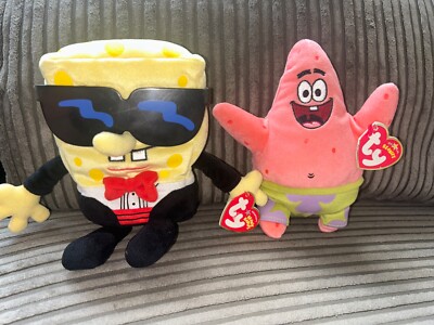 Ty Tuxedo Spongebob Square pants And Patrick Star Bundle With Tags | eBay