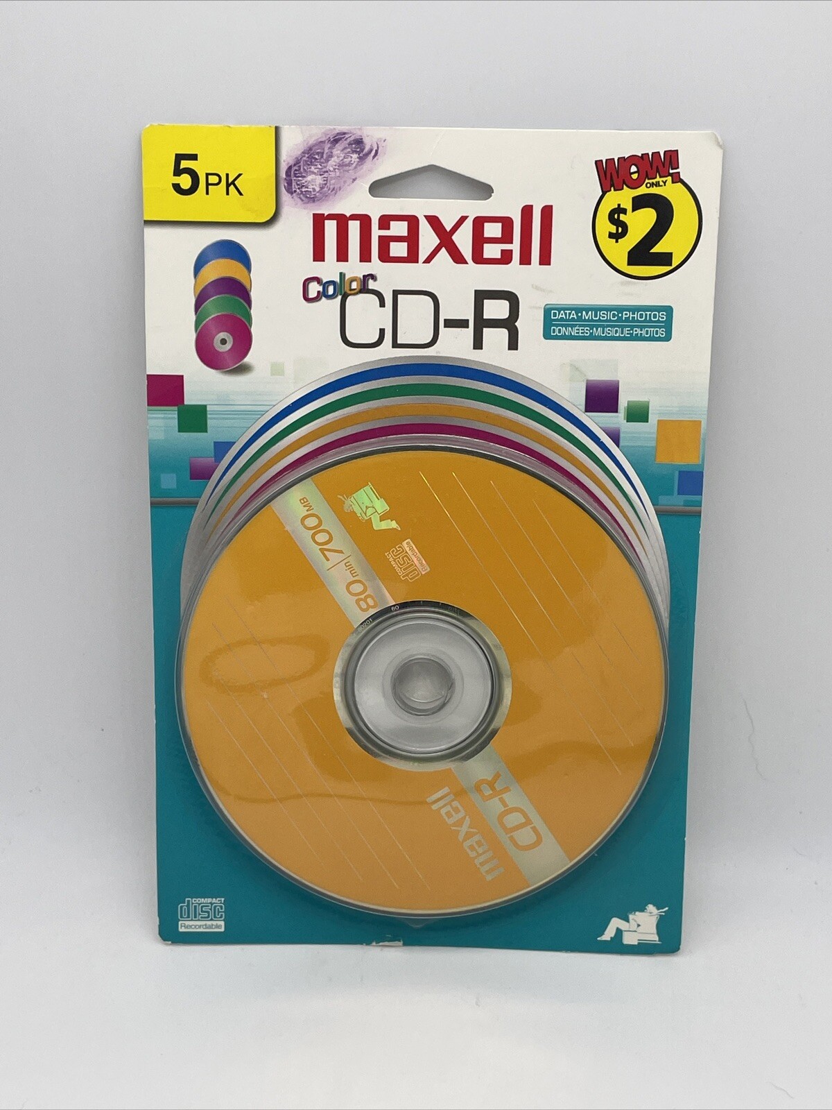 9 Maxell Color CD-R 80 Min 700MB for data music photos for sale online ...