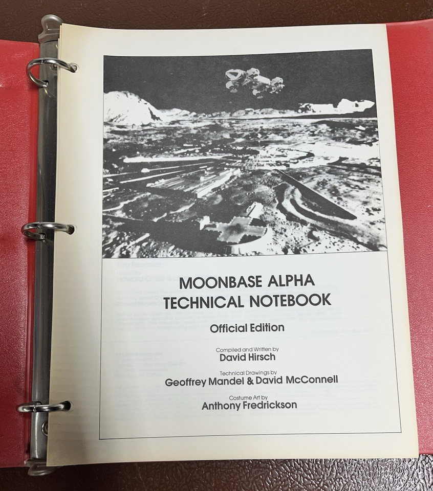 Space 1999 TV Series Moonbase Alpha Technical Notebook Official 1st Edition 1977 | eBay