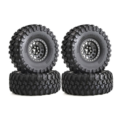 4PCS 135mm Metal 2.2 Beadlock Wheel Rim Tire Set for 1/10 RC Crawler ...