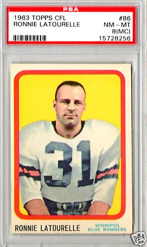 1963 Topps CFL Ronnie Latourelle #86 PSA 8 (MC) P1247 | eBay