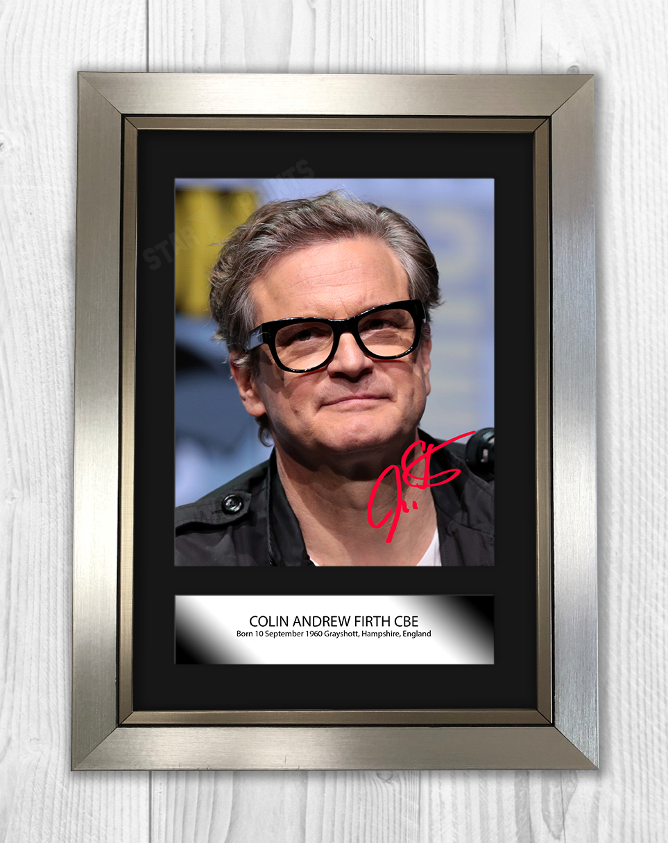 Colin Firth (1) A4 signed mounted photograph picture poster. Choice of ...