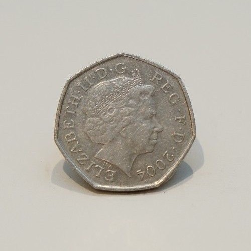 2004 50p Coin Roger Bannister Running Legs & Stopwatch Rare Olympics ...