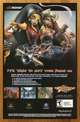 2003 Freaky Flyers PS2 Xbox Gamecube Vintage Print Ad/Poster Official ...
